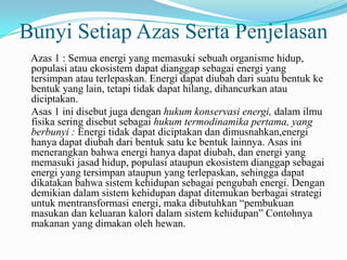 Azas azas pengetahuan lingkungan | PPTX