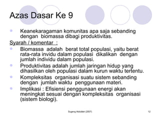 Azas dasar ilmu lingkungan | PPT