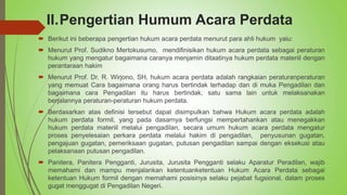 AZAS HUKUM ACARA PERDATA DAN PENANGANAN PERKARA PERDATA.ppt
