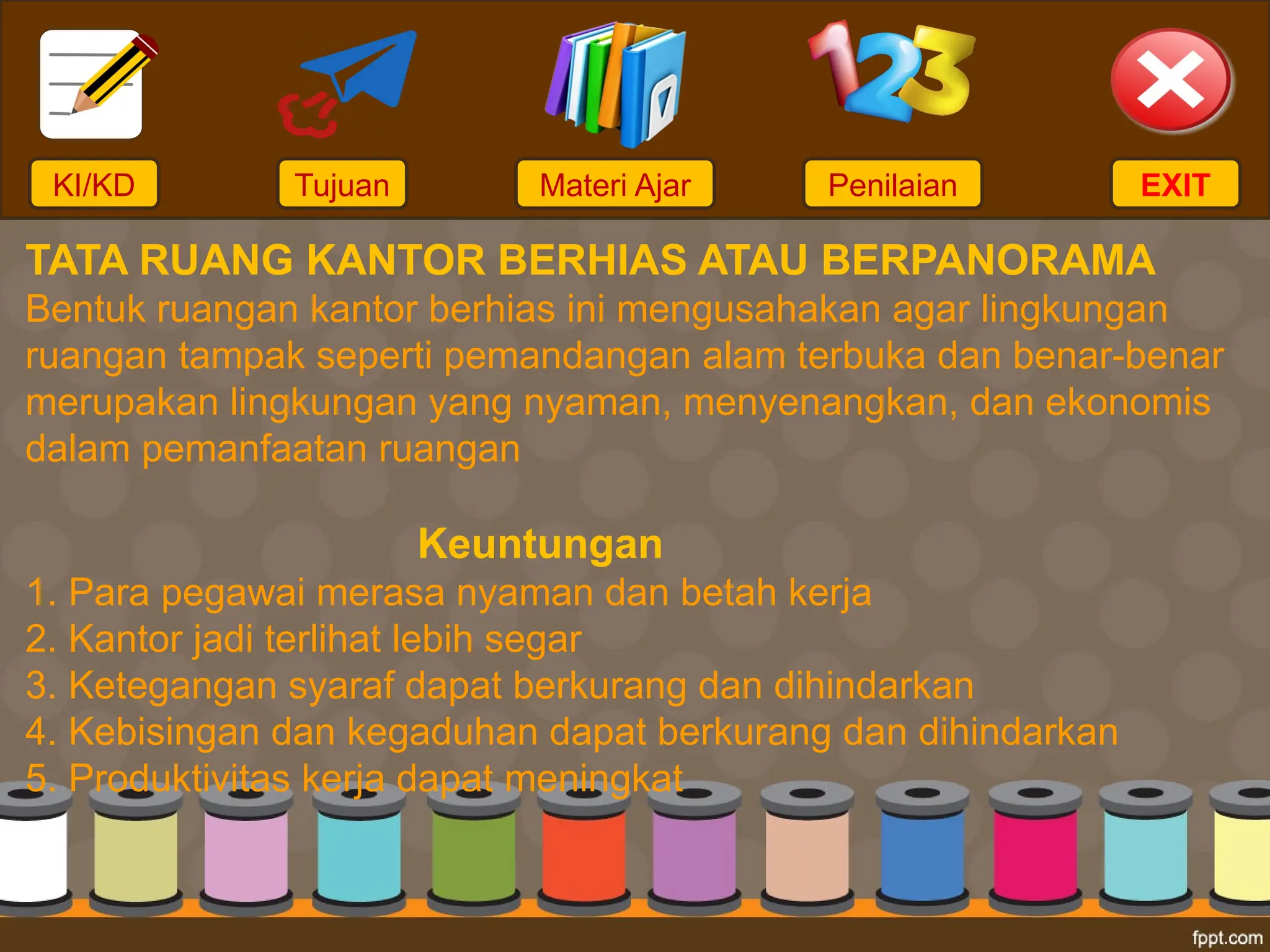 Azas Tata Ruang perKantoran - Layout office | PPTX