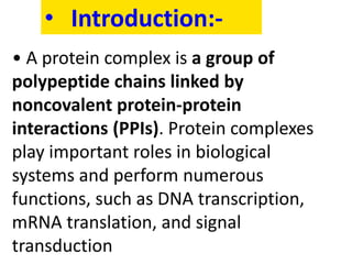 Complex proteins | PPT