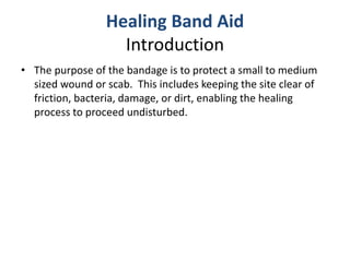 polymers,healing band aid,IDM15 | PPT