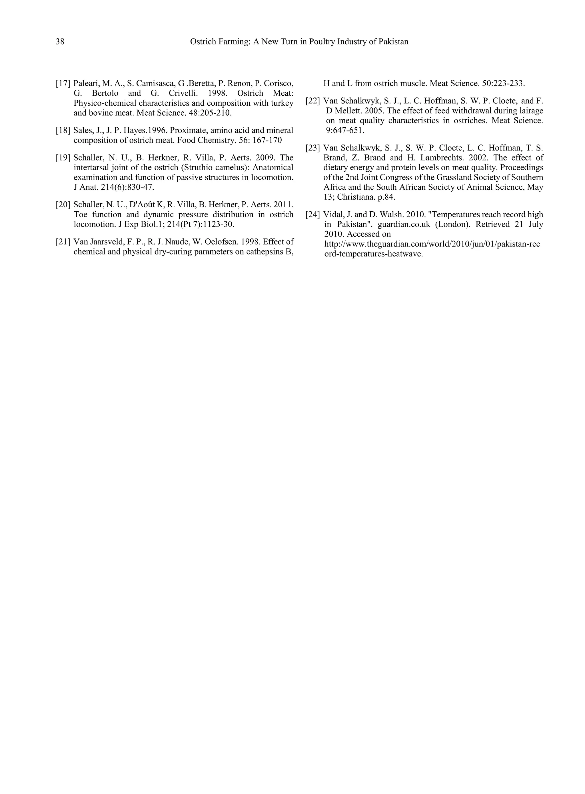 Ostrich production in Pakistan | PDF