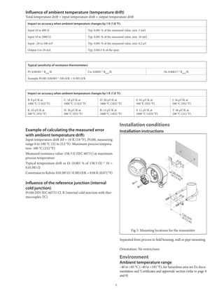 Advanced Industrial Temperature Transmitter | PDF