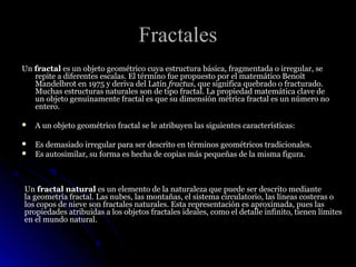 FRACTALES | PPT