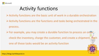 Azure Durable Functions | PPTX
