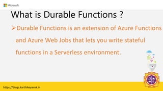 Azure Durable Functions | PPTX