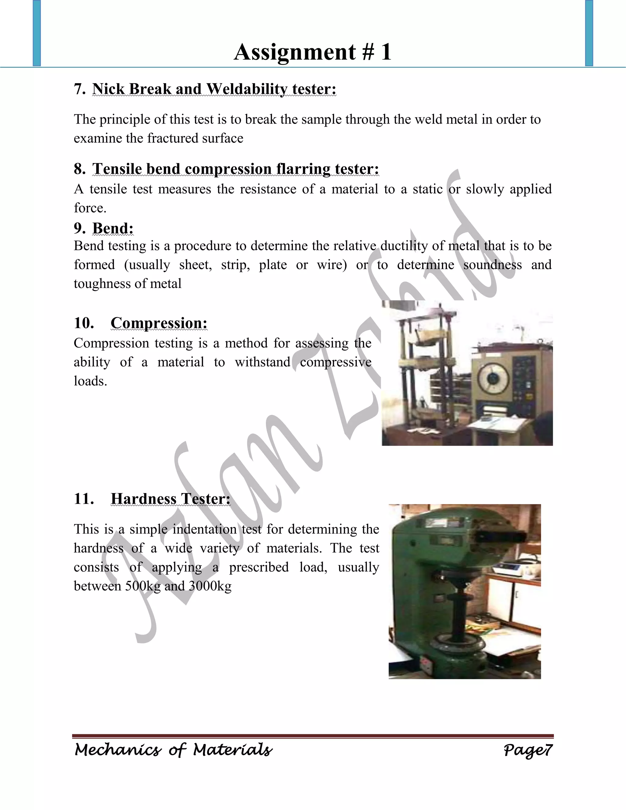 mechanics of materials | DOCX