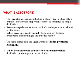 Azeotrope | PPTX