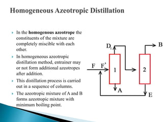 Azeotropic and steam distillation | PPTX