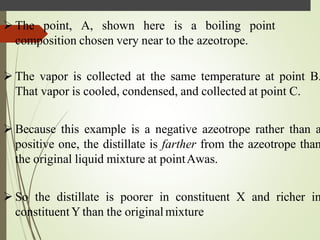 Azeotropic distillation | PPTX