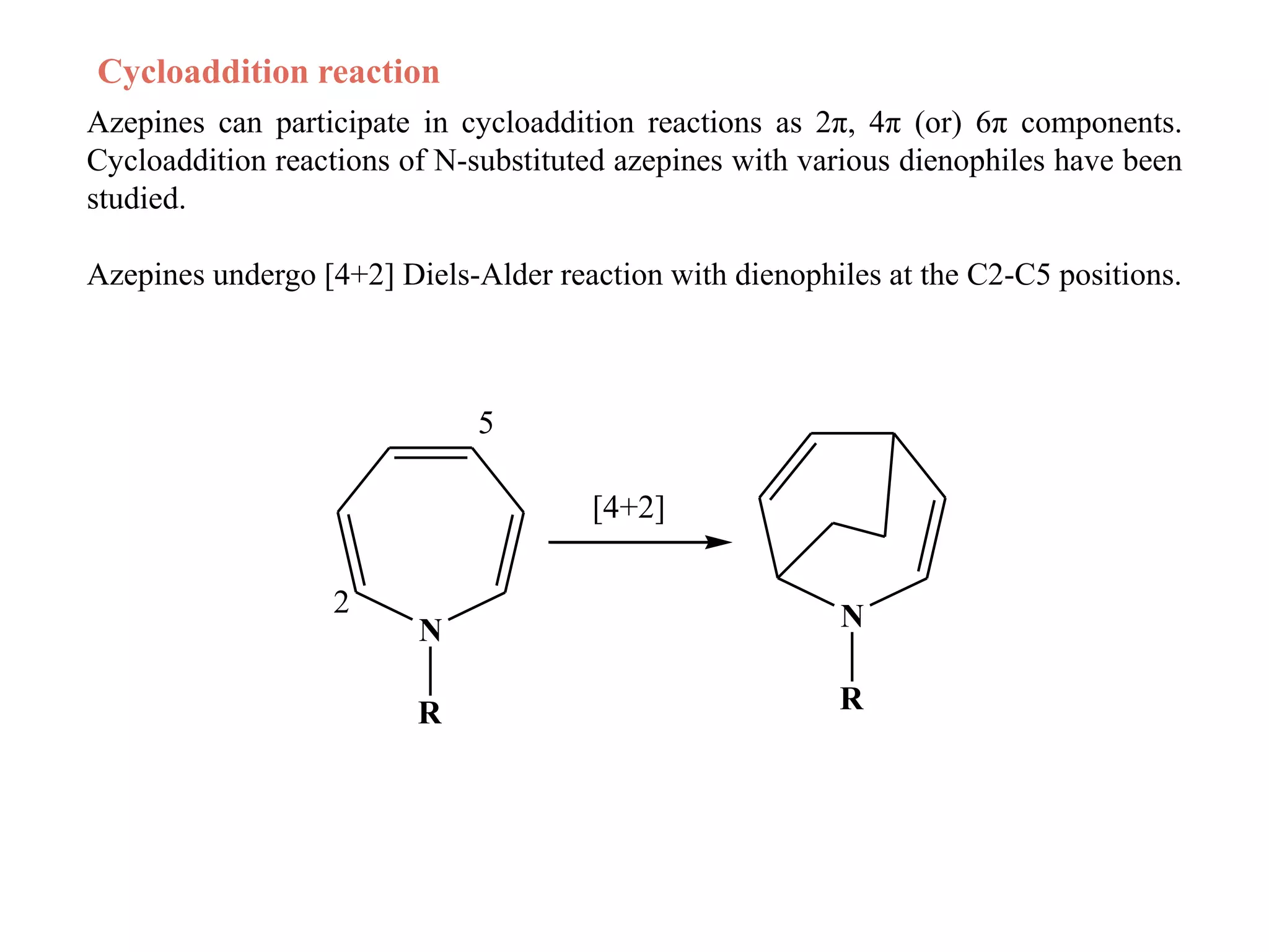 Synthesis and reactions of Seven membered heterocycle-Azepines | PPTX