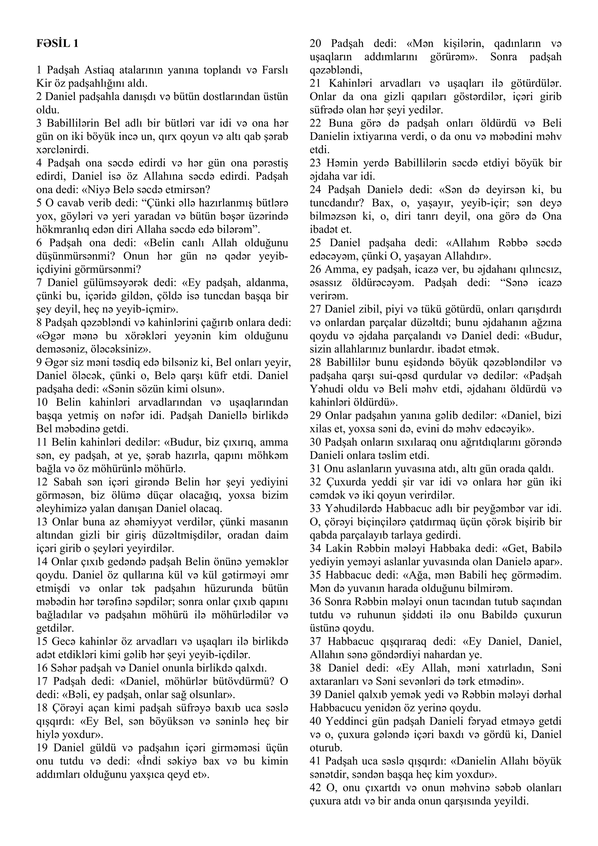 Azerbaijani - Bel and the Dragon.pdf