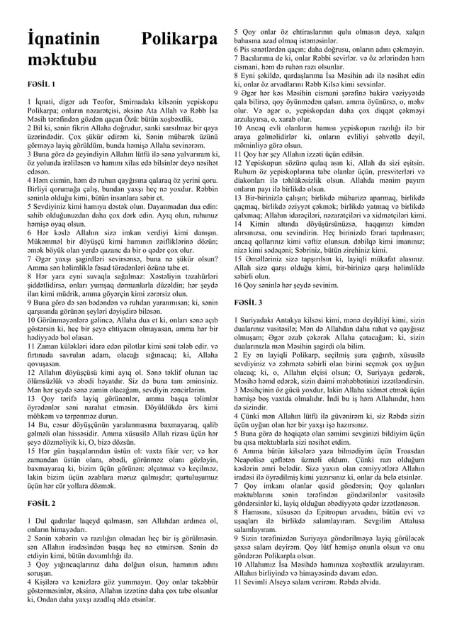 Azerbaijani - The Epistle of Ignatius to Polycarp.pdf