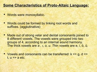 Azerbaijani as one of the altaic languages | PPT