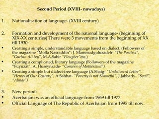 Azerbaijani as one of the altaic languages | PPT