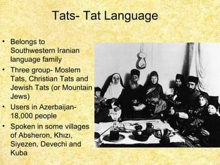 Azerbaijani as one of the altaic languages | PPT