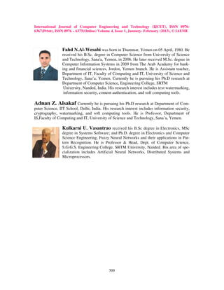 A zero text watermarking algorithm based on the probabilistic patterns | PDF | Desktop ...