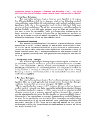 A zero text watermarking algorithm based on the probabilistic patterns | PDF | Desktop ...