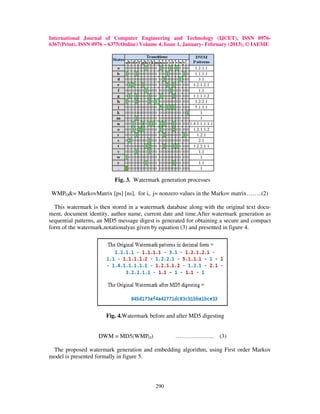 A zero text watermarking algorithm based on the probabilistic patterns | PDF | Desktop ...