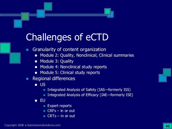Preparing Compliant eCTD Submissions