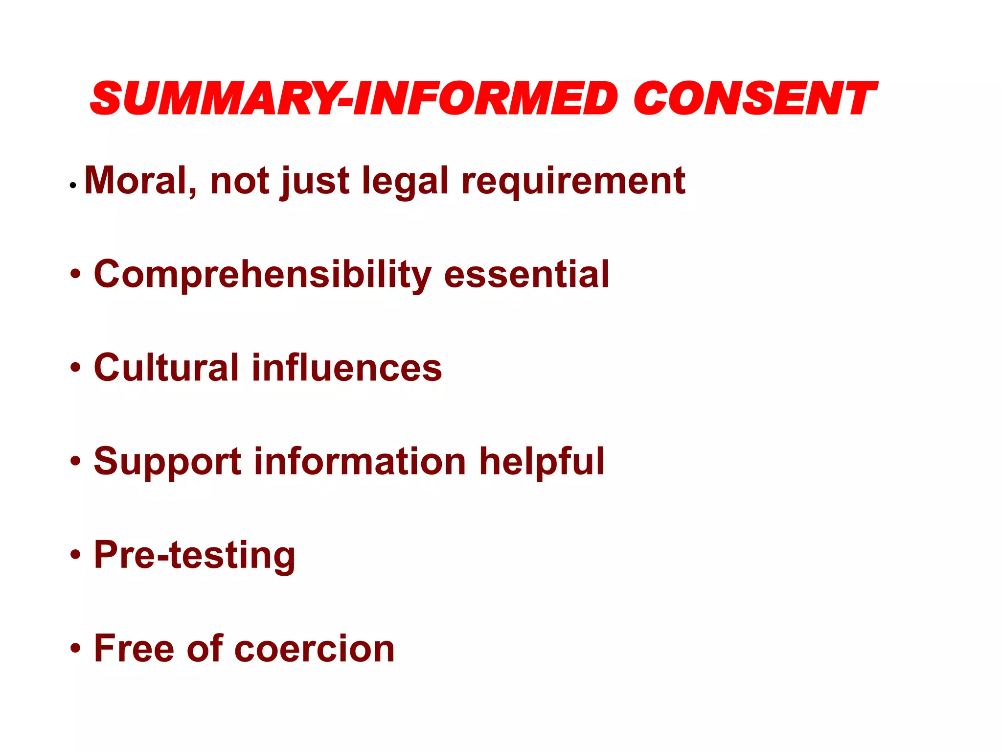 INFORMED CONSENT Principles, Practice, and legal challenges by Dr.T.V ...