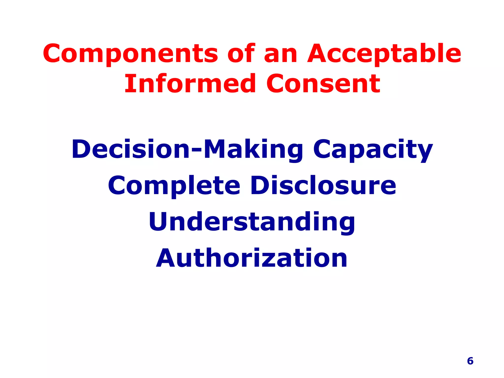 INFORMED CONSENT Principles, Practice, and legal challenges by Dr.T.V ...