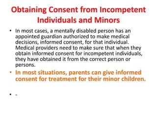 INFORMED CONSENT Principles, Practice, and legal challenges by Dr.T.V ...