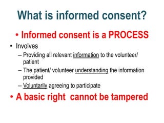INFORMED CONSENT Principles, Practice, and legal challenges by Dr.T.V ...
