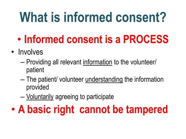 INFORMED CONSENT Principles, Practice, and legal challenges by Dr.T.V ...