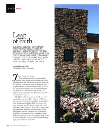 Arizona Foothills Magazine - Gleim Residence - Ben Scheier, Principal ...