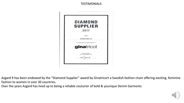 Azgard 9 Garment Bussiness Unit | PPT