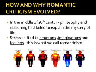 s.t coleridge in romantic criticism | PPTX