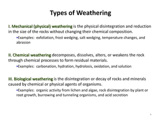 Weathering & it's types | PPTX