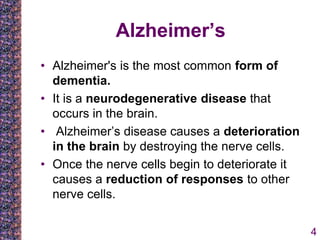 Alzheimer disease | PPTX