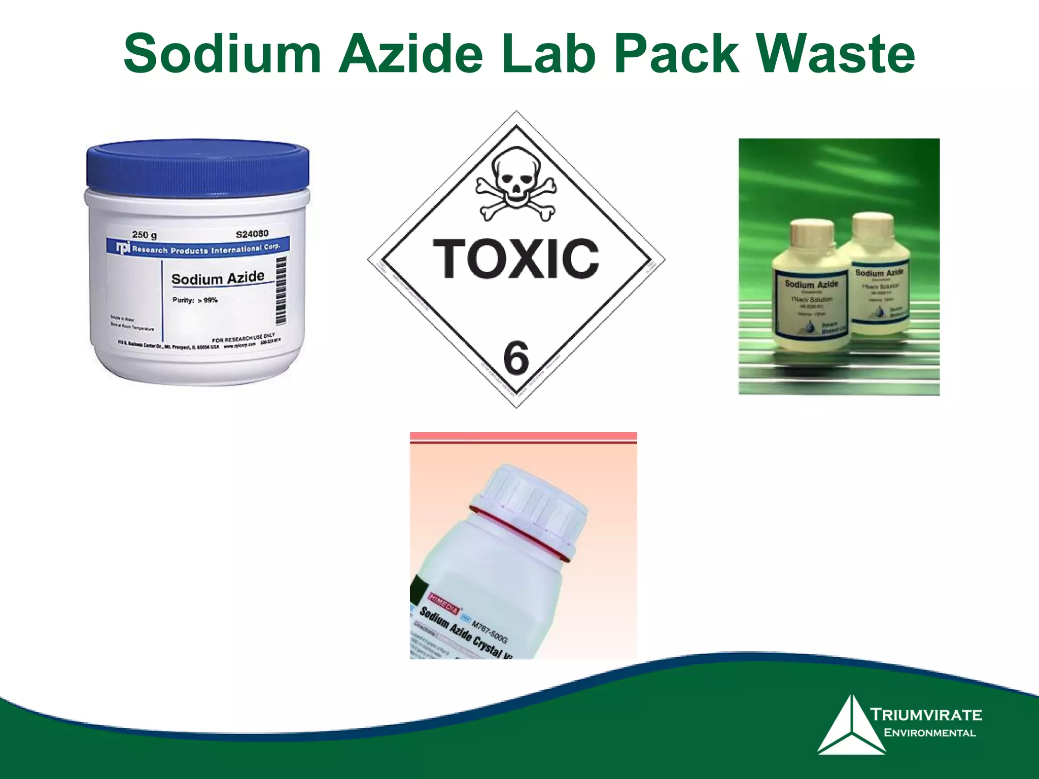 The (Hidden) Dangers of Sodium Azide | PDF | Environmental Services ...