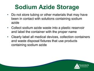 The (Hidden) Dangers of Sodium Azide | PDF