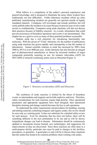Azide safety archibald | PDF