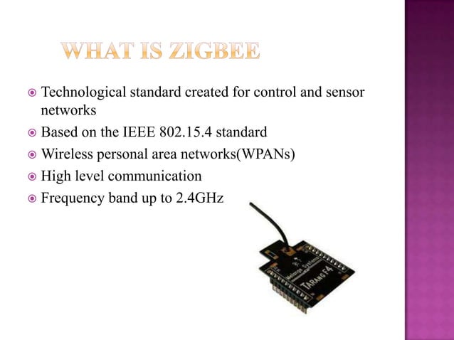 Zigbee Full Ppt Pptx Technology And Computing