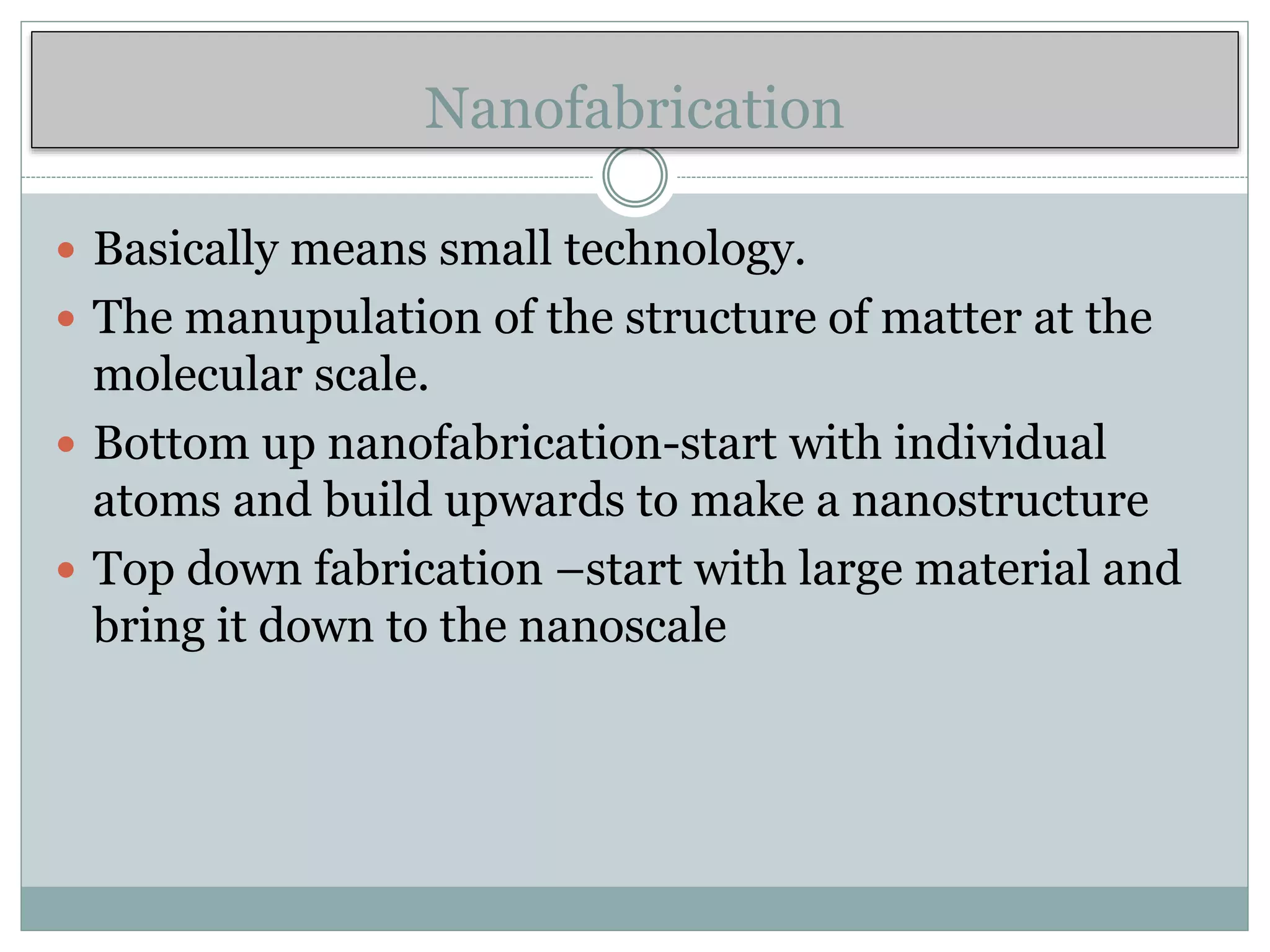 The power of nano | PPTX