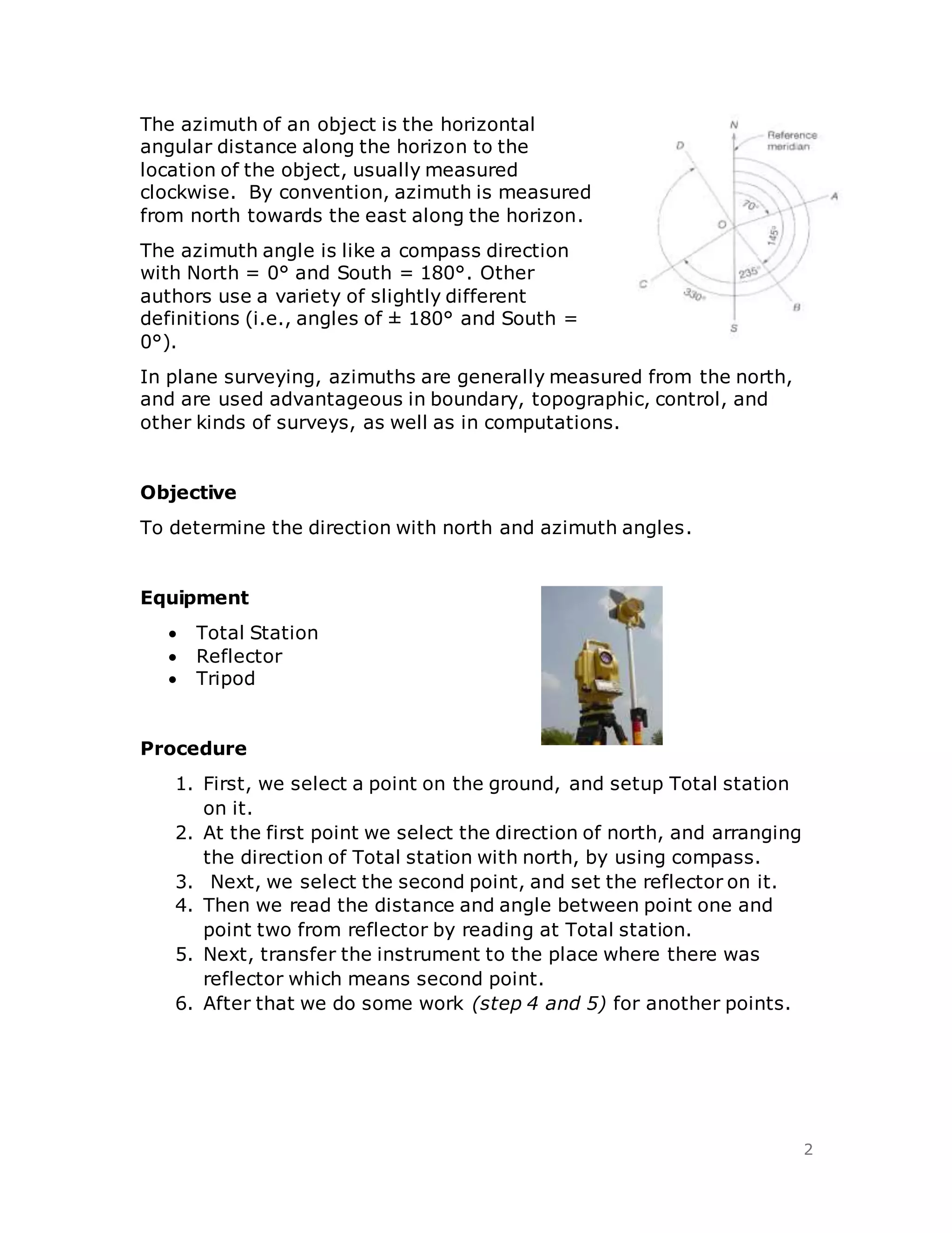 Azimuth angles - Report | DOCX