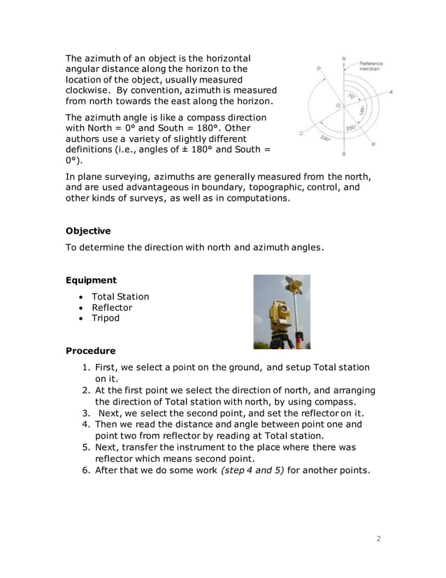 Azimuth angles - Report | DOCX