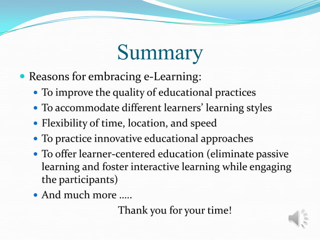 Embracing E-Learning | PPT
