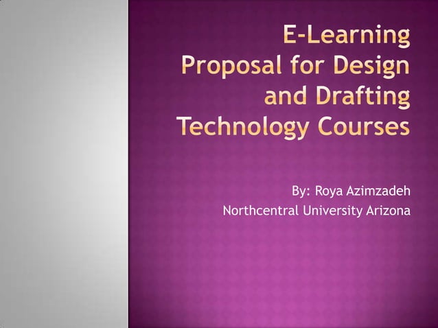 E-Learning Proposal | PPT