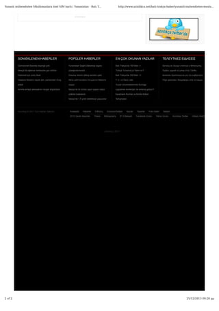 Azinlikca.net - SIM card for Muslims. Turkish media report | PDF