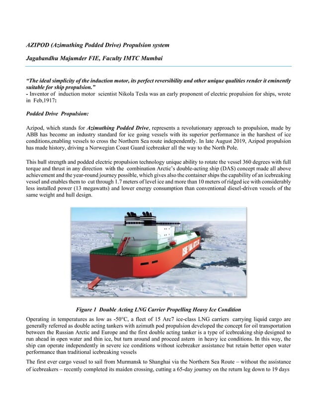 Azipod | PDF | Radio Control | Hobbies & Interests