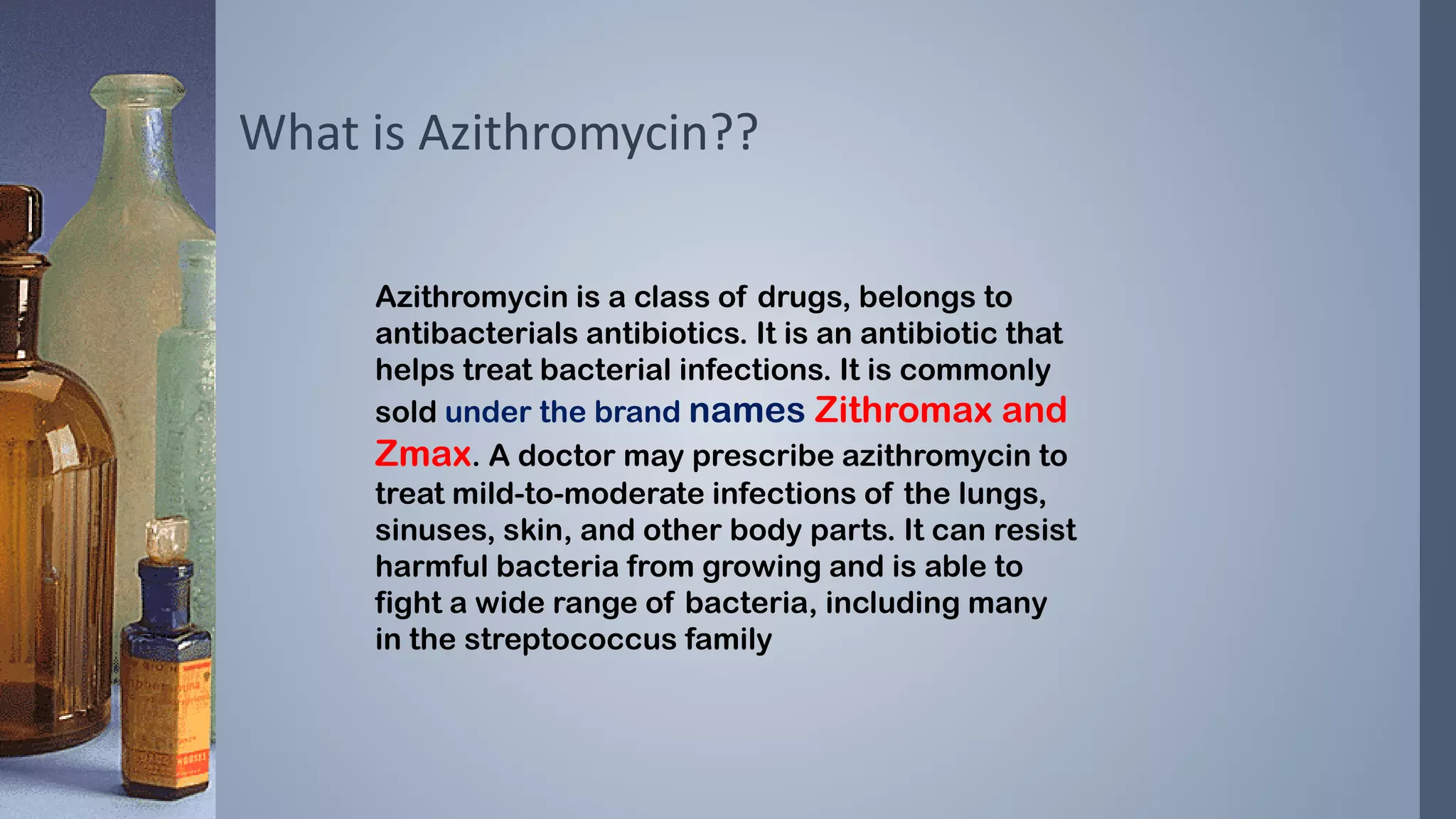 Azithromycin - data base | PDF