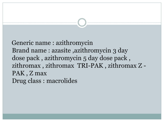 Azithromycin | PPTX
