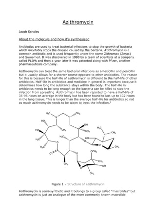 Azithromycin essay | PDF