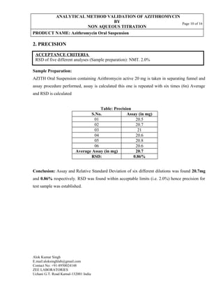 Azithromycin oral suspension | DOC